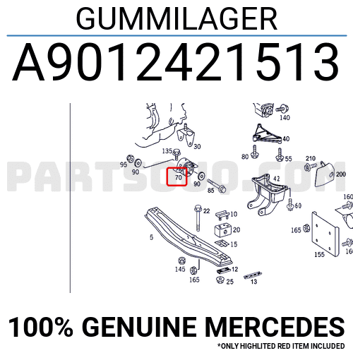 GUMMILAGER A9012421513 | MERCEDES Parts | PartSouq
