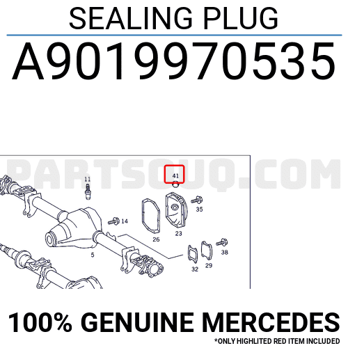 SEALING PLUG A9019970535 | MERCEDES Parts | PartSouq