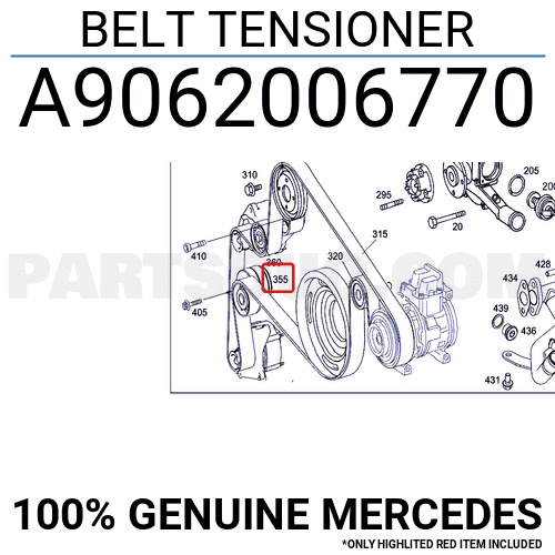 BELT TENSIONER A9062006770 | MERCEDES Parts | PartSouq