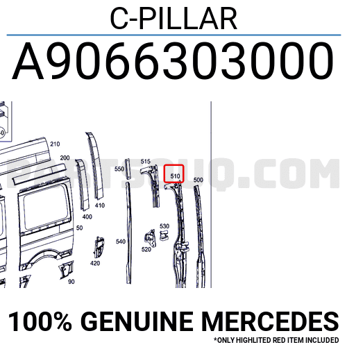 C-PILLAR A9066303000 | MERCEDES Parts | PartSouq