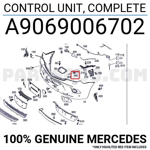 CONTROL UNIT, COMPLETE A9069006702 | MERCEDES Parts | PartSouq
