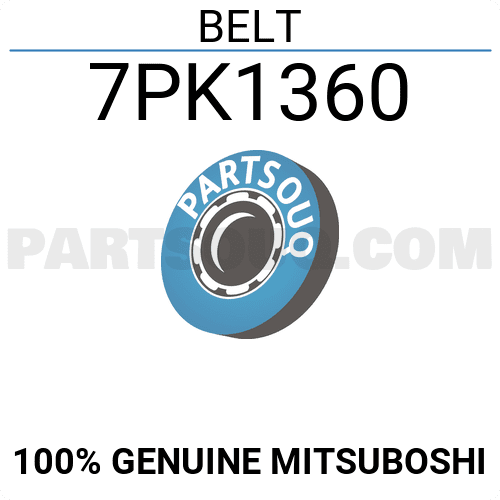 BELT 7PK1360 | MITSUBOSHI Parts | PartSouq