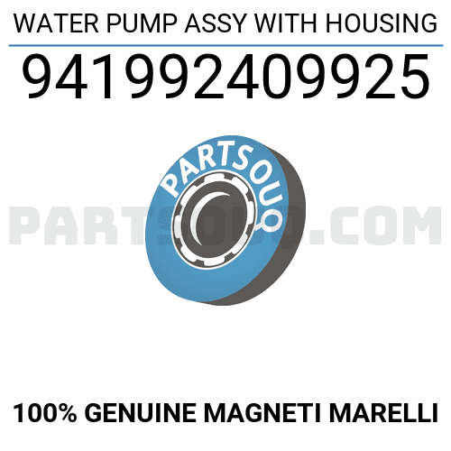 WATER PUMP ASSY WITH HOUSING 941992409925 | Magneti Marelli Parts ...
