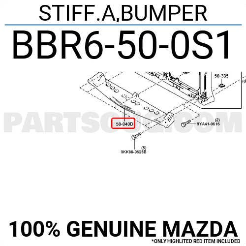 STIFF.A,BUMPER BBR6500S1 | Mazda Parts | PartSouq