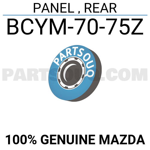 PANEL , REAR BCYM7075Z | Mazda Parts | PartSouq