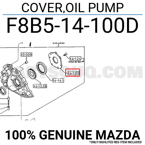 COVER,OIL PUMP F8B514100D | Mazda Parts | PartSouq