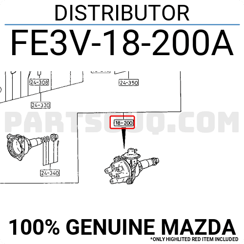 DISTRIBUTOR FE3V18200A | Mazda Parts | PartSouq