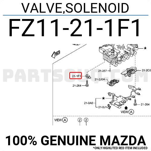 VALVE,SOLENOID FZ11211F1 | Mazda Parts | PartSouq