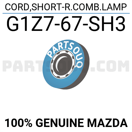 CORD,SHORT-R.COMB.LAMP G1Z767SH3 | Mazda Parts | PartSouq