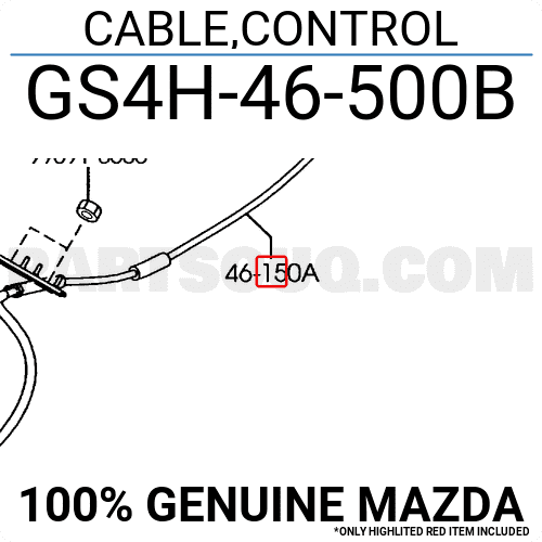 CABLE,CONTROL GS4H46500B | Mazda Parts | PartSouq