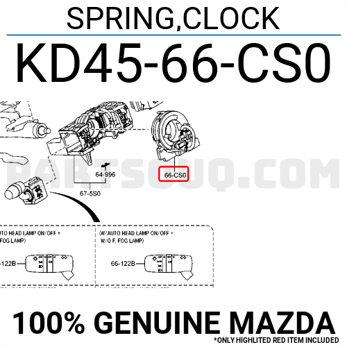 SPRING,CLOCK KD4566CS0 | Mazda Parts | PartSouq