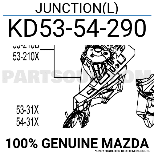 JUNCTION(L) KD5354290 | Mazda Parts | PartSouq