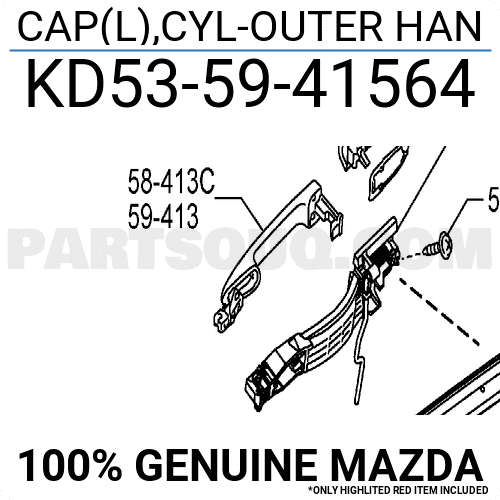 CAP(L),CYL-OUTER HAN KD535941564 | Mazda Parts | PartSouq