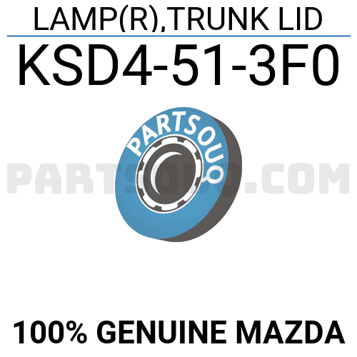 LAMP(R),TRUNK LID KSD4513F0 | Mazda Parts | PartSouq