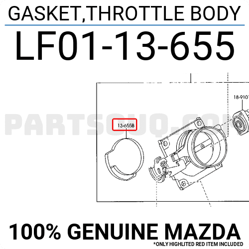 GASKET,THROTTLE BODY LF0113655 | Mazda Parts | PartSouq