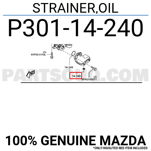 STRAINER,OIL P30114240 | Mazda Parts | PartSouq