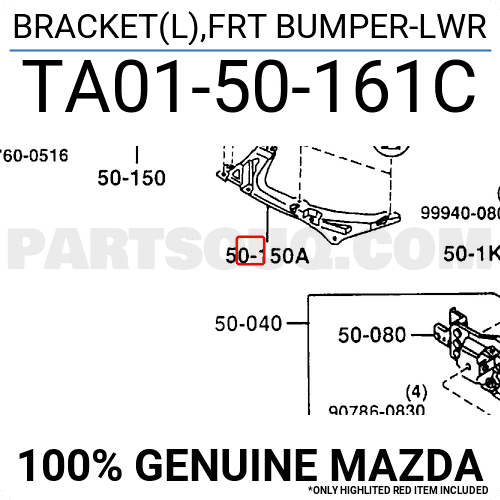 BRACKET(L),FRT BUMPER-LWR TA0150161C | Mazda Parts | PartSouq