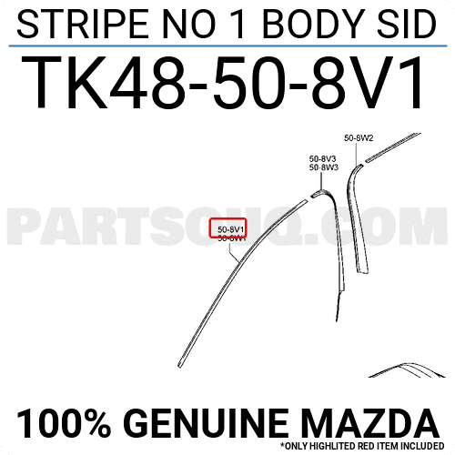 STRIPE NO 1 BODY SID TK48508V1 | Mazda Parts | PartSouq