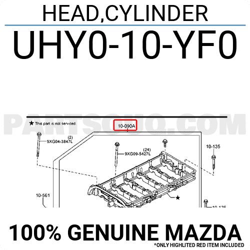 HEAD,CYLINDER UHY010YF0 | Mazda Parts | PartSouq
