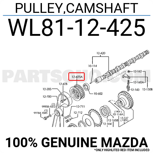 PULLEY,CAMSHAFT WL8112425 | Mazda Parts | PartSouq
