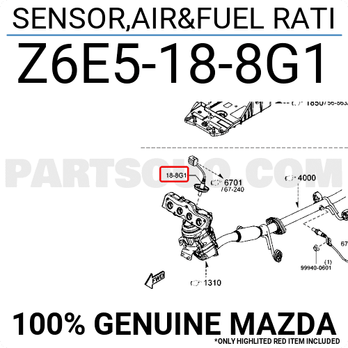 SENSOR,AIR&FUEL RATI Z6E5188G1 | Mazda Parts | PartSouq