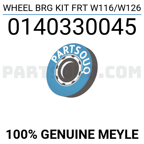 WHEEL BRG KIT FRT W116/W126 0140330045 | Meyle Parts | PartSouq
