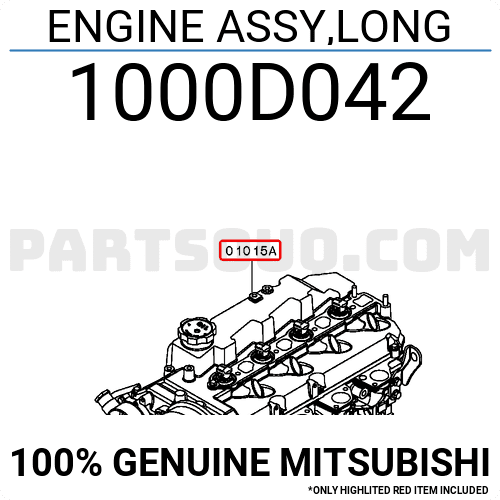 ENGINE ASSY,LONG 1000D042 | Mitsubishi Parts | PartSouq
