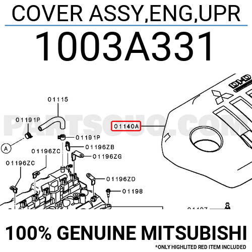 COVER ASSY,ENG,UPR 1003A331 | Mitsubishi Parts | PartSouq