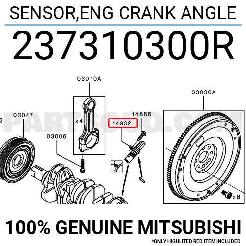 SENSOR,ENG CRANK ANGLE 237310300R | Mitsubishi Parts | PartSouq