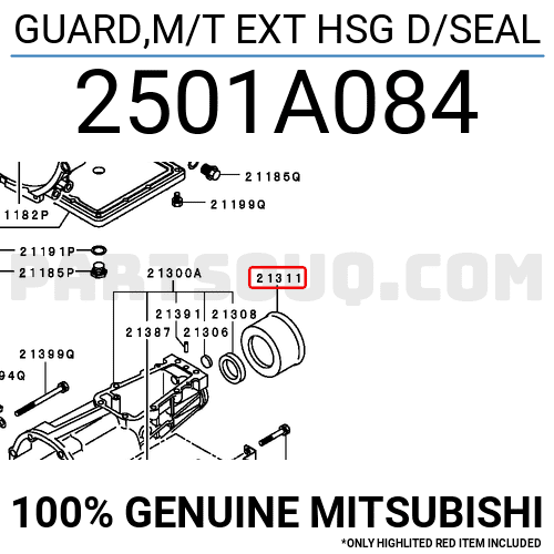 GUARD,M/T EXT HSG D/SEAL 2501A084 | Mitsubishi Parts | PartSouq