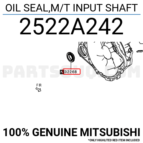 OIL SEAL,M/T INPUT SHAFT 2522A242 | Mitsubishi Parts | PartSouq