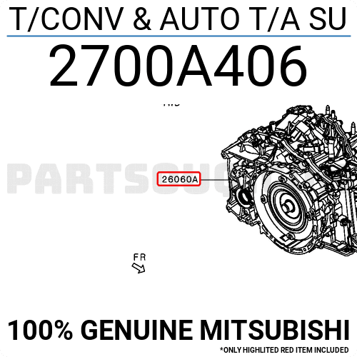T/CONV & AUTO T/A SU 2700A406 | Mitsubishi Parts | PartSouq