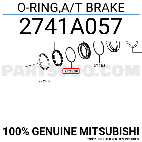 O-RING,A/T BRAKE 2741A057 | Mitsubishi Parts | PartSouq