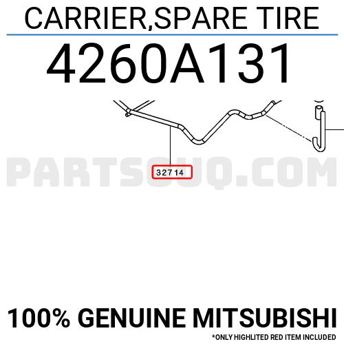 CARRIER,SPARE TIRE 4260A131 | Mitsubishi Parts | PartSouq