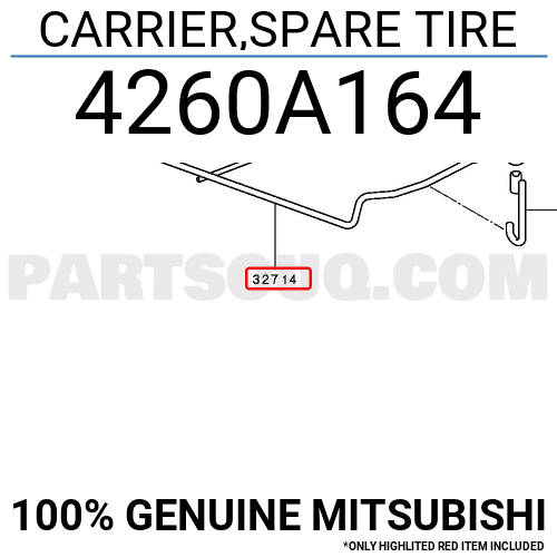 CARRIER,SPARE TIRE 4260A164 | Mitsubishi Parts | PartSouq