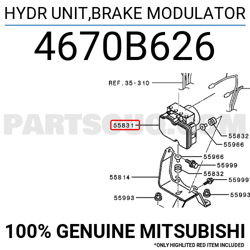 HYDR UNIT,BRAKE MODULATOR 4670B626 | Mitsubishi Parts | PartSouq