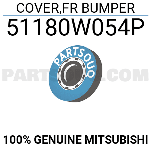 COVER,FR BUMPER 51180W054P | Mitsubishi Parts | PartSouq
