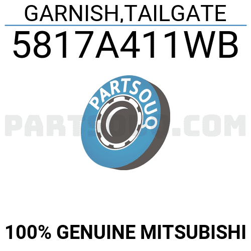 GARNISH,TAILGATE 5817A411WB | Mitsubishi Parts | PartSouq