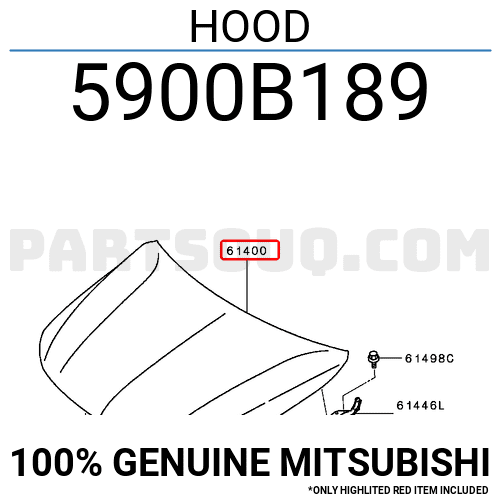 HOOD 5900B189 | Mitsubishi Parts | PartSouq