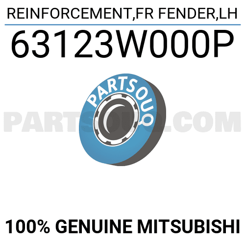 REINFORCEMENT,FR FENDER,LH 63123W000P | Mitsubishi Parts | PartSouq