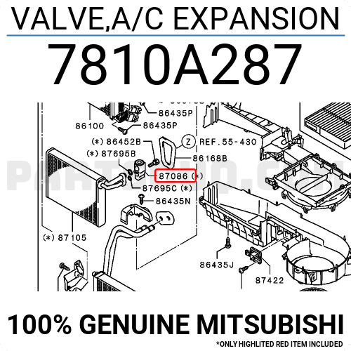 VALVE,A/C EXPANSION 7810A287 | Mitsubishi Parts | PartSouq VALVE,A/C EXPANSION 7810A287 | Mitsubishi Parts | PartSouq