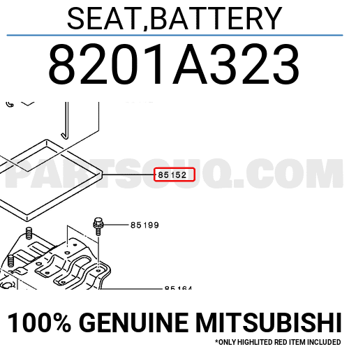 SEAT,BATTERY 8201A323 | Mitsubishi Parts | PartSouq