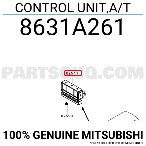 CONTROL UNIT,A/T 8631A261 | Mitsubishi Parts | PartSouq