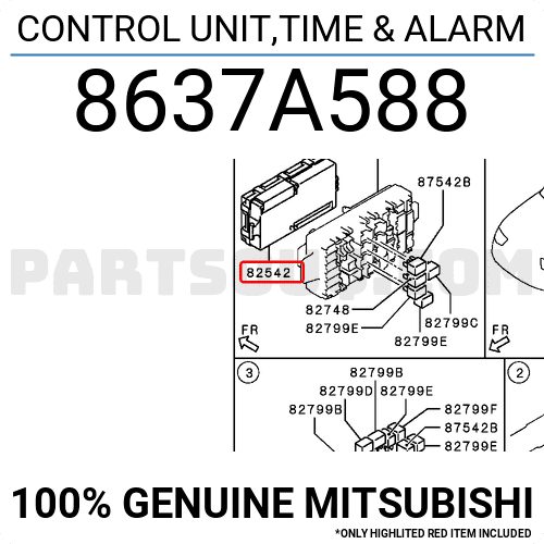CONTROL UNIT,TIME & ALARM 8637A588 | Mitsubishi Parts | PartSouq
