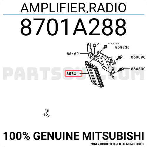 AMPLIFIER,RADIO 8701A288 | Mitsubishi Parts | PartSouq