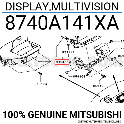 DISPLAY,MULTIVISION 8740A141XA | Mitsubishi Parts | PartSouq