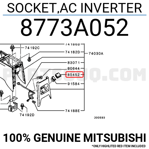 SOCKET,AC INVERTER 8773A052 | Mitsubishi Parts | PartSouq