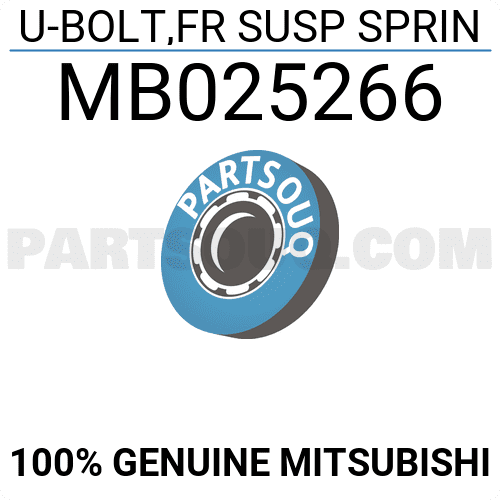 U-BOLT,FR SUSP SPRIN MB025266 | Mitsubishi Parts | PartSouq