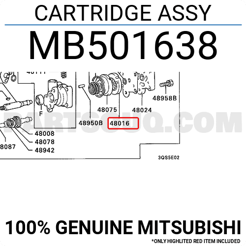 CARTRIDGE ASSY MB501638 | Mitsubishi Parts | PartSouq