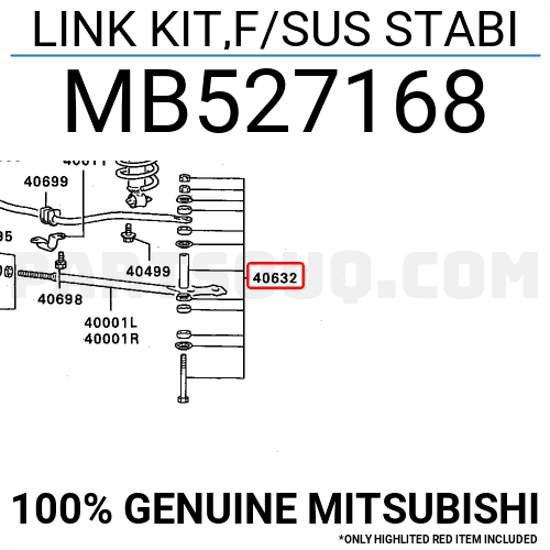 LINK KIT,F/SUS STABI MB527168 | Mitsubishi Parts | PartSouq